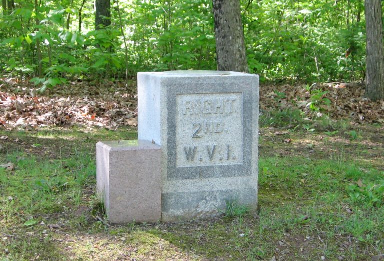 Monuments to the 2nd Wisconsin Infantry Regiment at Gettysburg