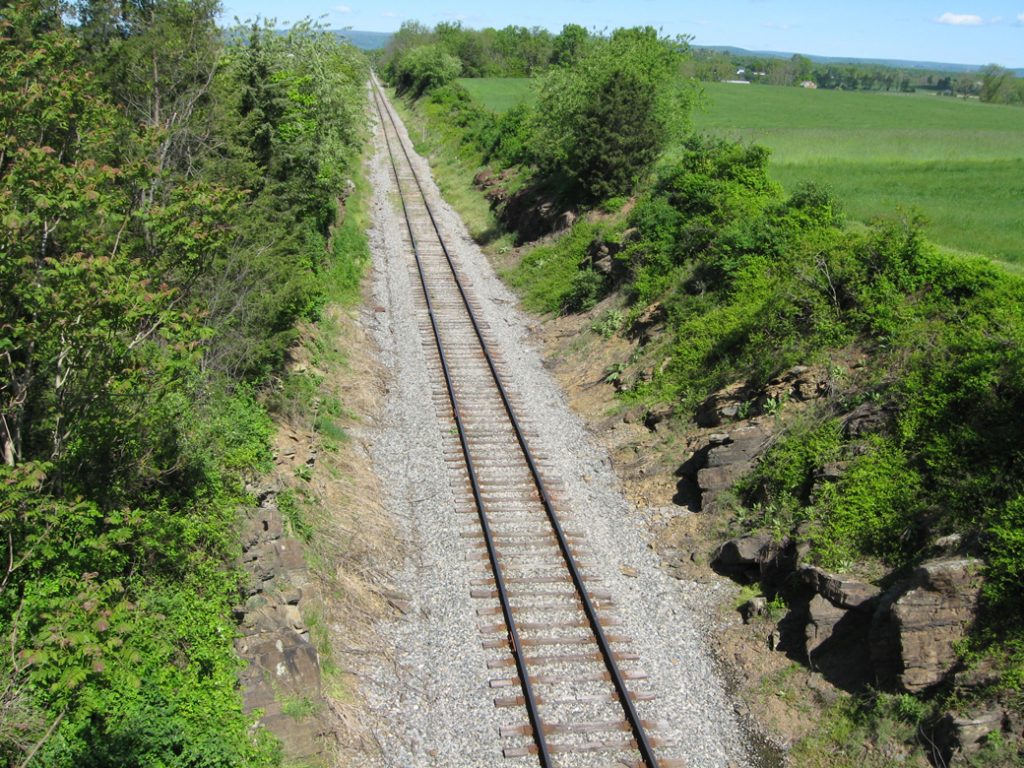 The Railroad Cut on the Gettysburg battlefield