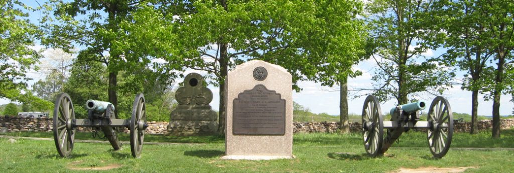 Civil War monument to Battery I, 1st United States Artillery at Gettysburg
